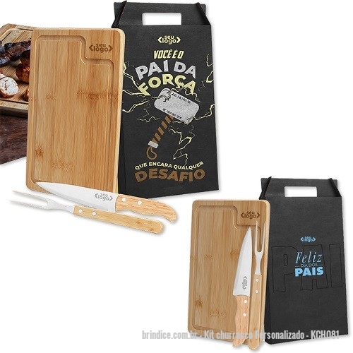 Kit churrasco Personalizado KCH081 - Allury Gifts - 166278 | Guia Bríndice