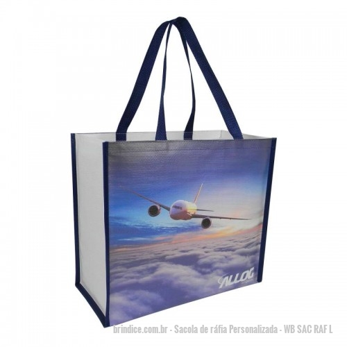 Sacola de ráfia Personalizada WB SAC RAF L - Wbrindes - 145914 | Guia ...