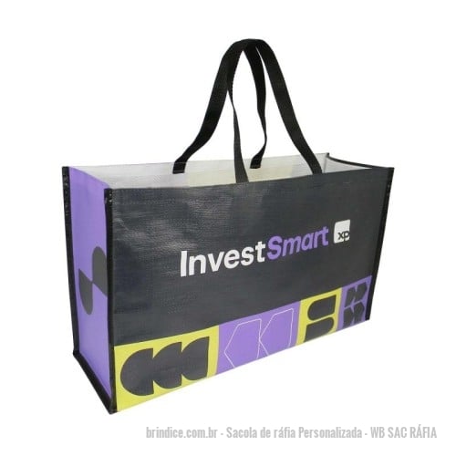 Sacola de ráfia Personalizada WB SAC RÁFIA - Mundo das Sacolas - 166353 ...